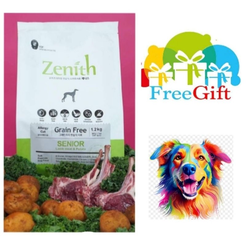 Exp:May 2025 / 1.2kg Or 3kg Zenith Senior Lamb Meat & Potato Grain Free ...