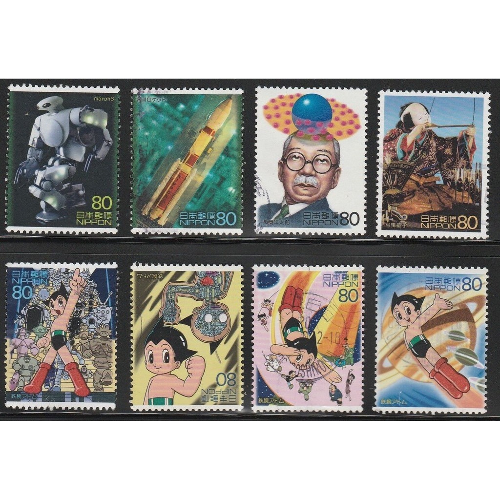 Japan 2003 C1910 Technology and Animation Series 1 Astro Boy stamps 8v ...