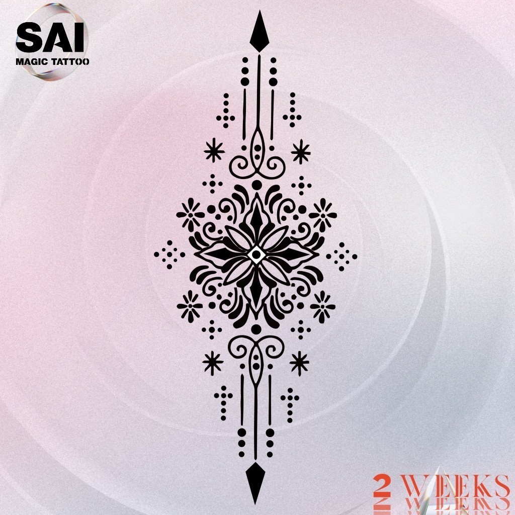 SAI MAGIC TATTOO Lasts to 2 weeks 18CM×11CM Tattoo sticker waterproof ...