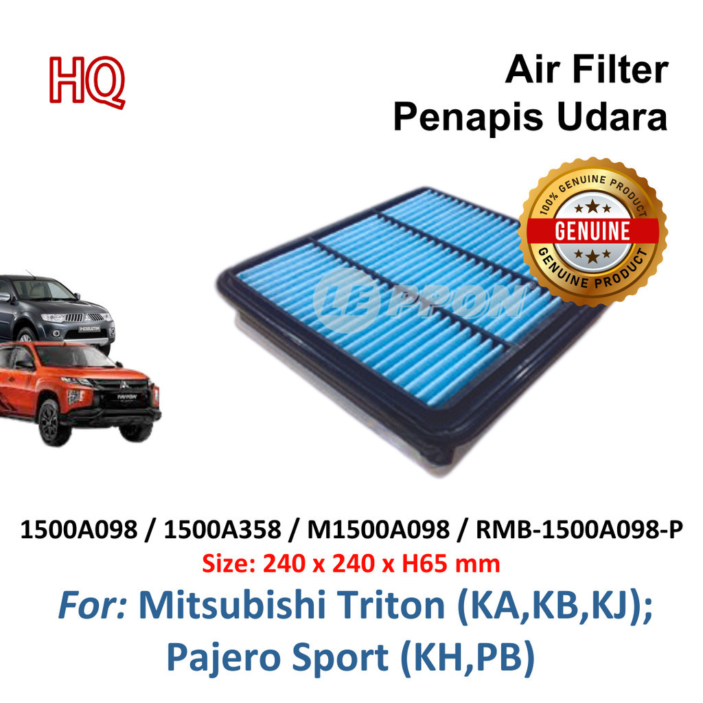 Leppon Air Filter for Mitsubishi Triton (KA, KB, KJ) Pajero Sport (KH ...