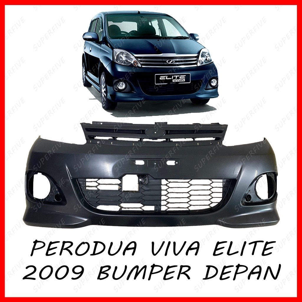 PERODUA VIVA ELITE 2009 FRONT BUMPER / BUMPER DEPAN | Shopee Malaysia