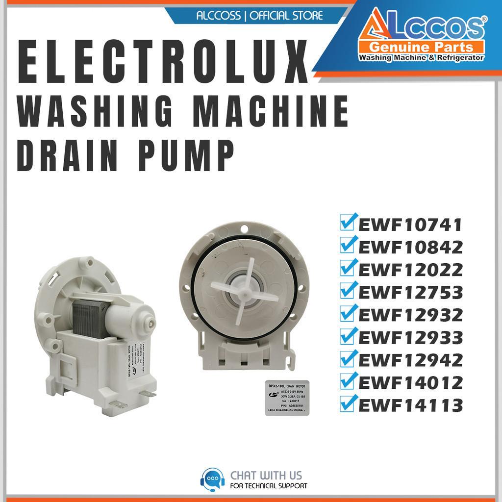 ORIGINAL ELECTROLUX WASHING MACHINES DRAIN PUMP LEILI BPX2-190L ...