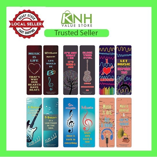 Music Bookmarks Series 3 (6-Pack) | Shopee Malaysia