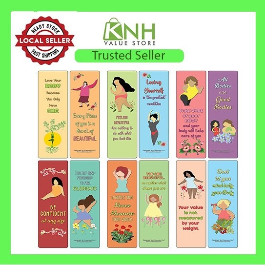 Body Positivity for Women Bookmarks (6-Pack) | Shopee Malaysia