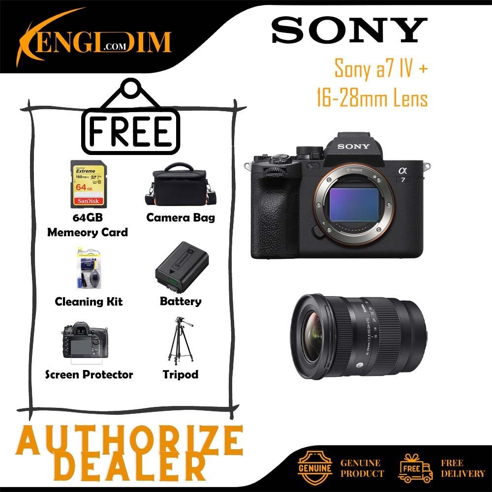 Sony Alpha a7 IV a7IV a7iv Mirrorless Digital Camera with Sigma 16-28mm ...