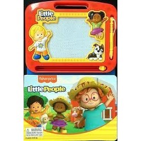 (BX) Little People Book & Magnetic Drawing Pad (Fisher-Price) (ISBN ...