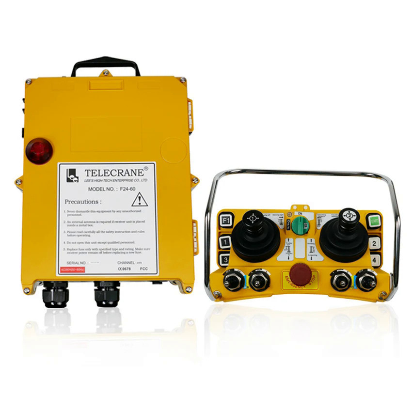 F24-60 Tower Crane Wireless Remote Control 6 Buttons Dual Rocker Arm ...