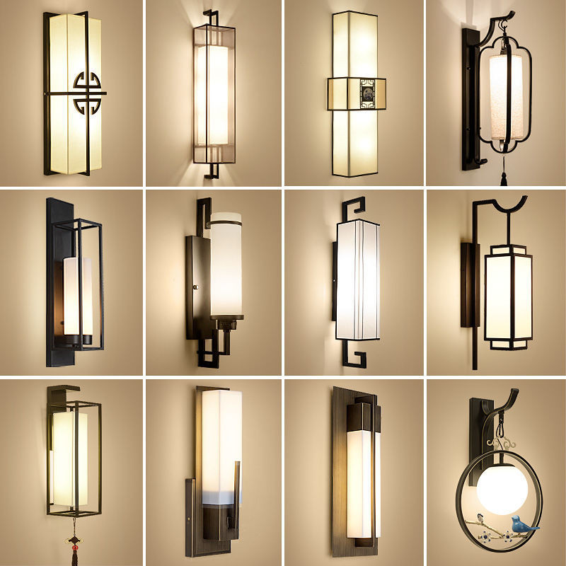 Get gifts/JY-H/New Chinese Style Wall Lamp Living Room Modern ...