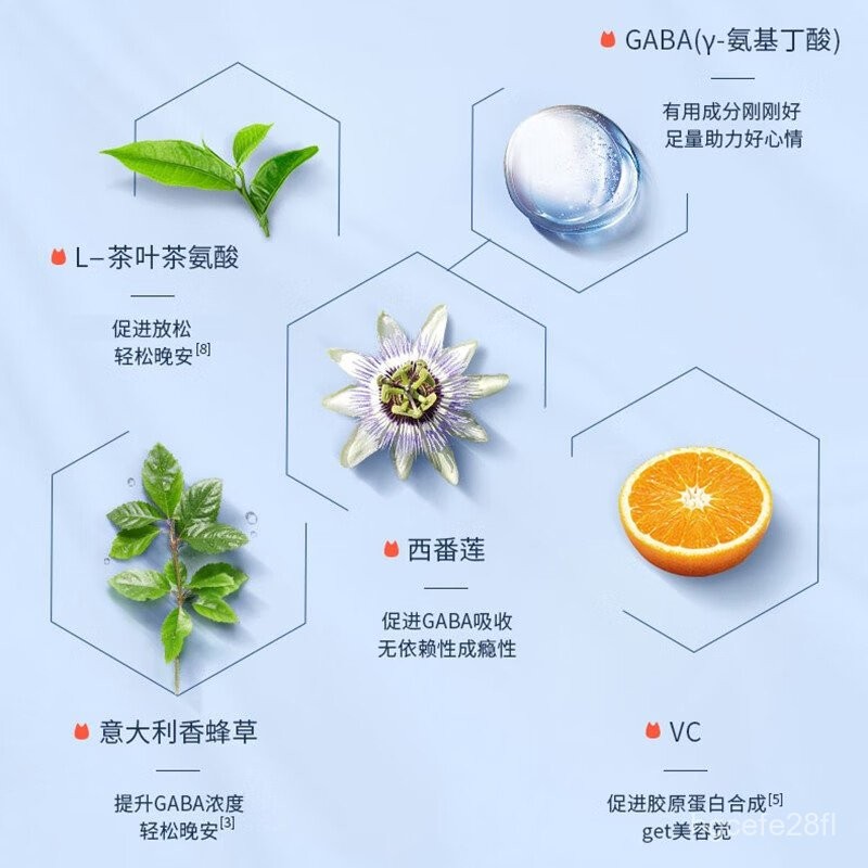 软糖GABA茶氨酸 sleep不含BUFFX安酸枣仁褪黑素氨基丁酸退软糖睡眠睡眠 | Shopee Malaysia