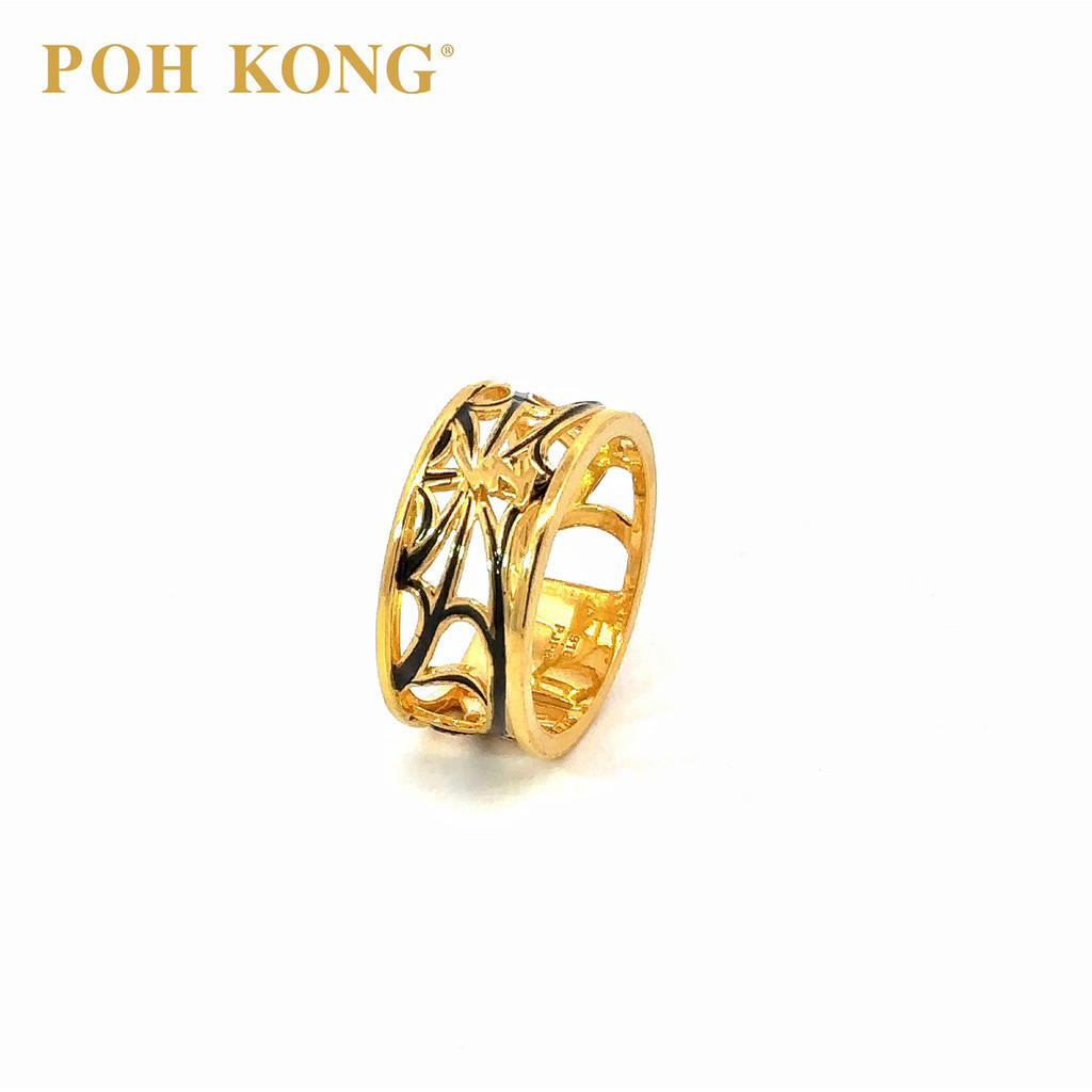POH KONG 916/22K Gold Tranz Spider Net Ring | Shopee Malaysia
