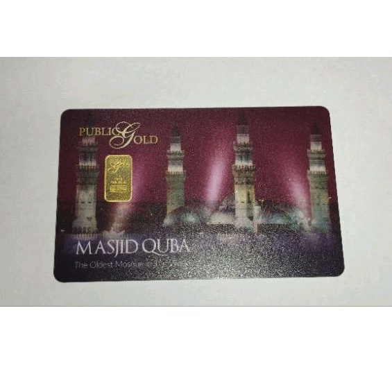 GOLD BAR 1 GRAM (MASJID QUBA) | Shopee Malaysia