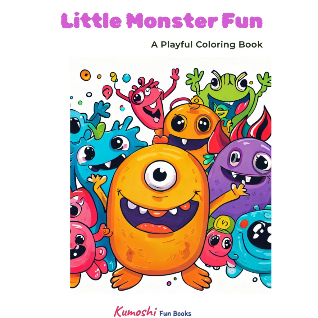 Little Monster Fun Unlimited Printable Coloring Pages Preschool Cute ...