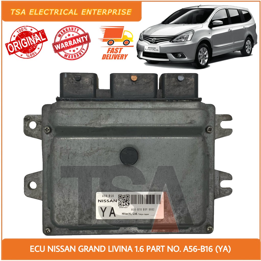ECU Nissan Grand Livina 1.6 Manual - A56-B16 [YA] ENGINE CONTROL UNIT ...