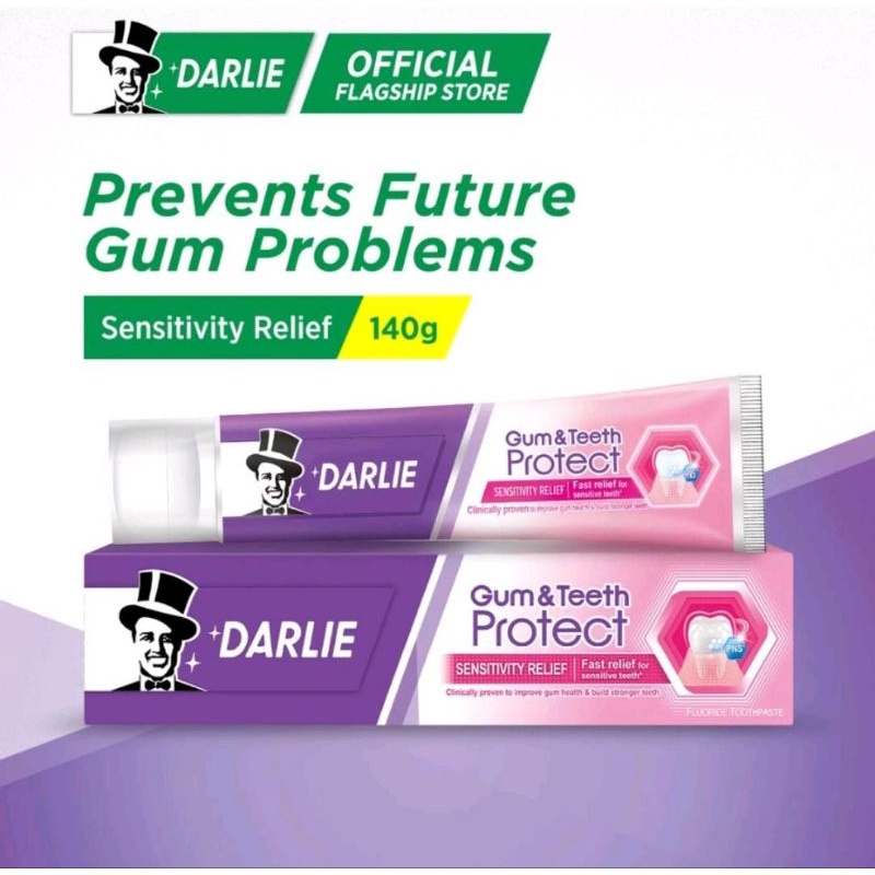 Darlie Gum & Teeth Protect Toothpaste Sensitivity Relief (140g ...