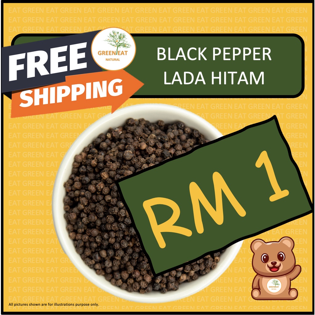 Lada Hitam / Black Pepper 黑胡椒粒 10g | Shopee Malaysia
