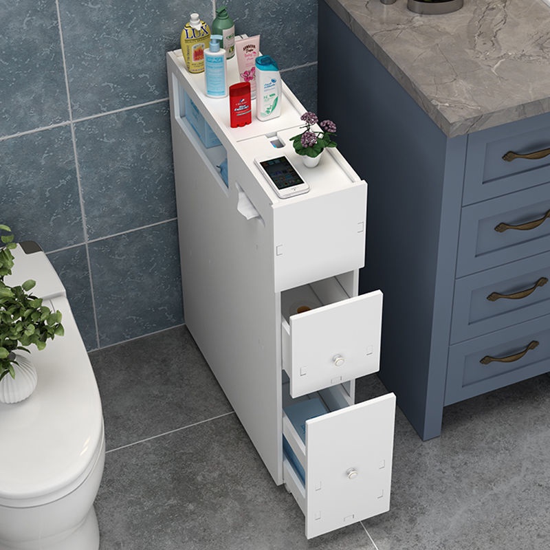 Bathroom gap storage rack gap storage cabinet toilet plastic narrow ...