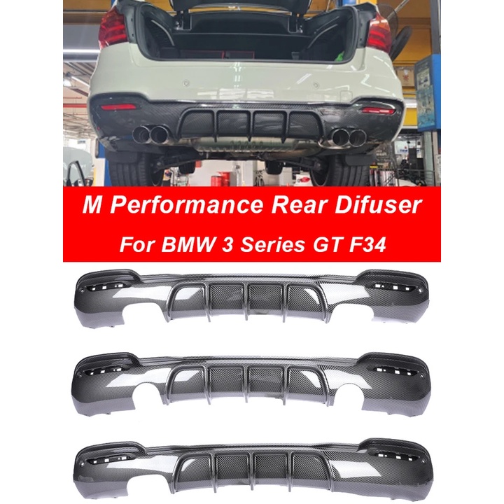For BMW 3 Series GT F34 M-Performance Carbon Fiber M3 Back Lip Diffusor ...