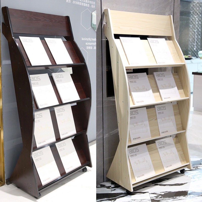 The Newspaper Stand Sales Office Document Rack Floor Magazine Display ...