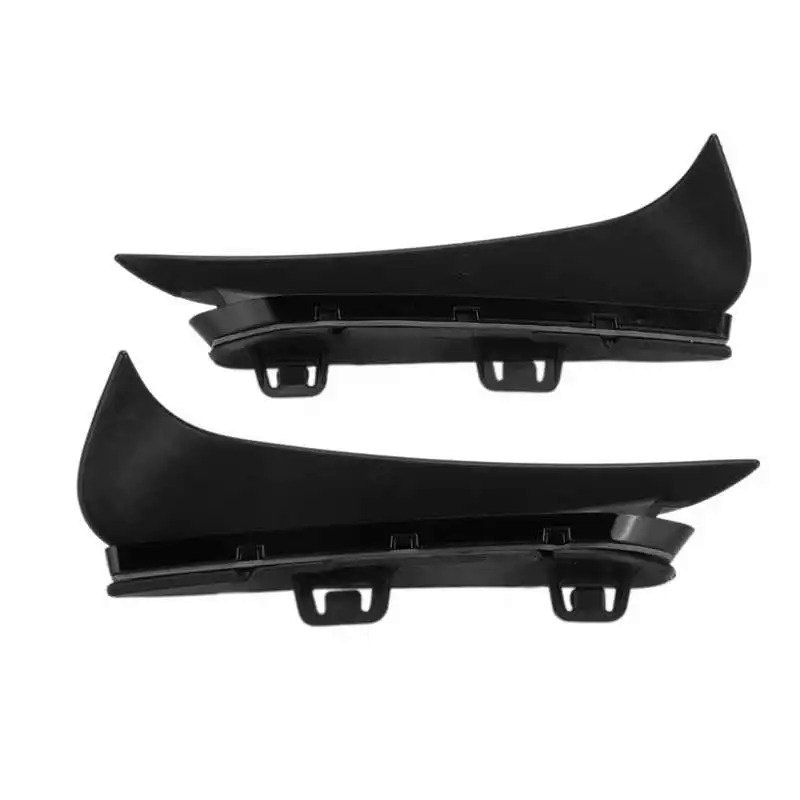 1 Pair Gloss Black Car Rear Bumper Side Vent Canard Trims Replacement ...