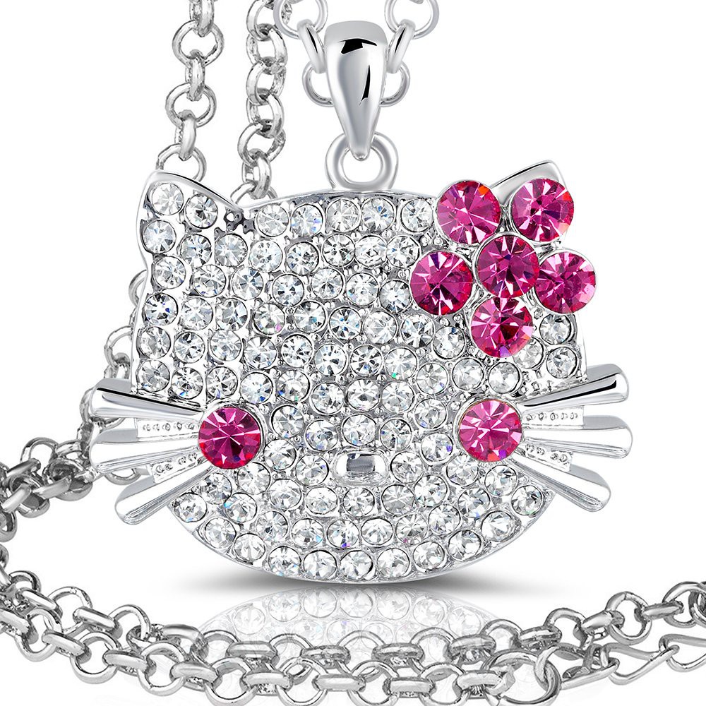 KRYSTAL COUTURE Hello Kitty Long Necklace Embellished with SWAROVSKI ...