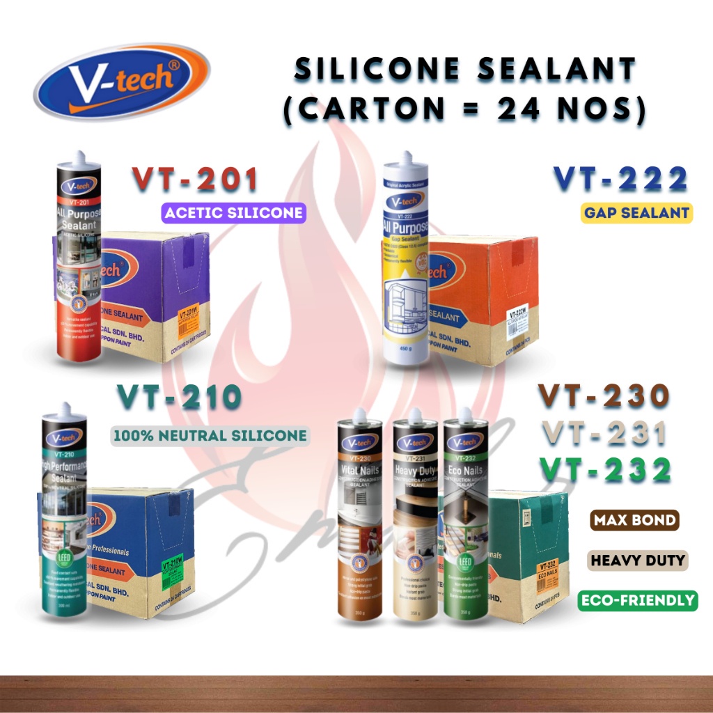 [Bulk] Vtech VT201 VT222 VT230 VT231 VT232 VT210 High Performance / Max Bond / Neutral Sealant ...