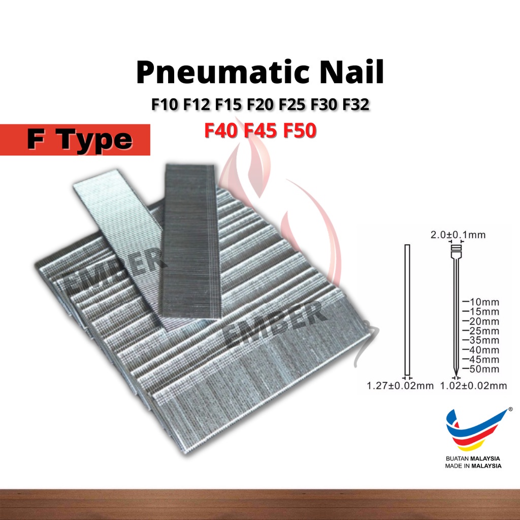 Premium F Type F10 F12 F15 F20 F25 F30 F32 F40 F45 F50 Air Nail Gun ...