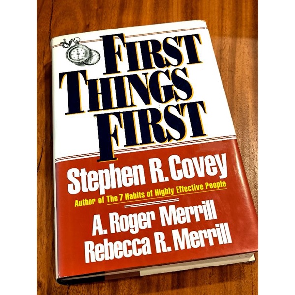 First Things First Book By Stephen R Covey 7 Habits Of Highly Effective ...