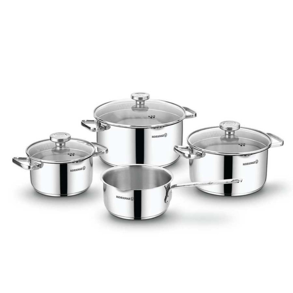 Korkmaz Aqua Stainless Steel Cookware Set (7 Pcs) | Shopee Malaysia