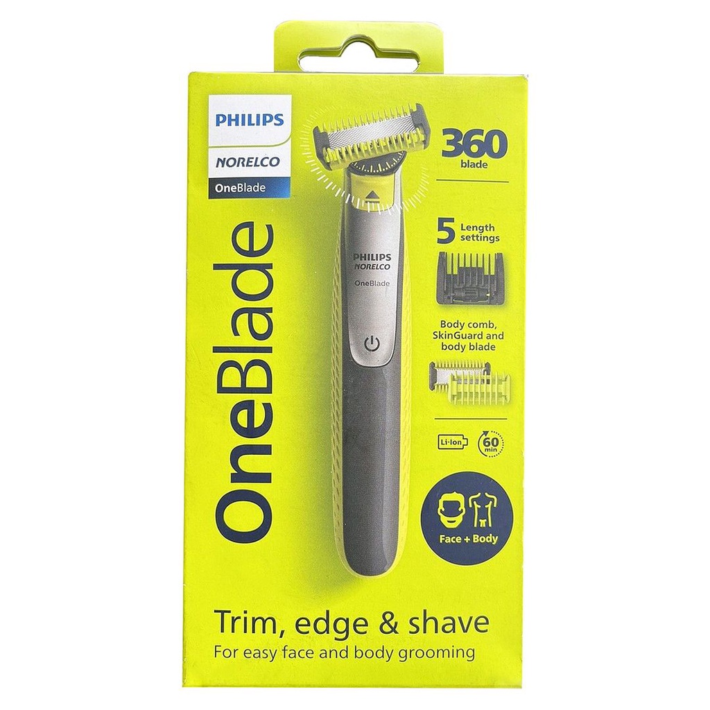 Philips Norelco OneBlade 360 Face & Body Trimmer (QP2834/70) - USB-A ...