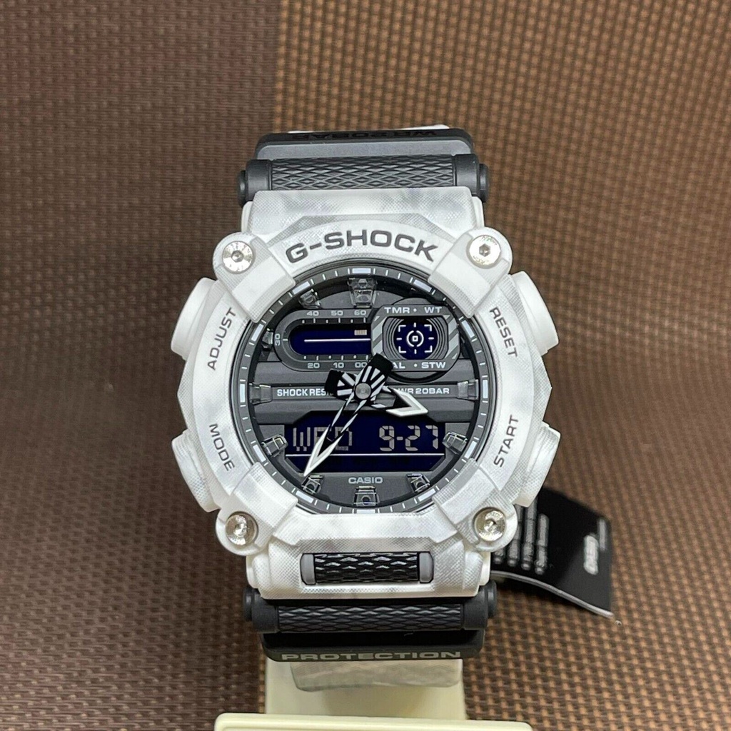 Casio G-Shock GA-900GC-7A Snow Camouflage Resin Grey Analog Digital Men ...