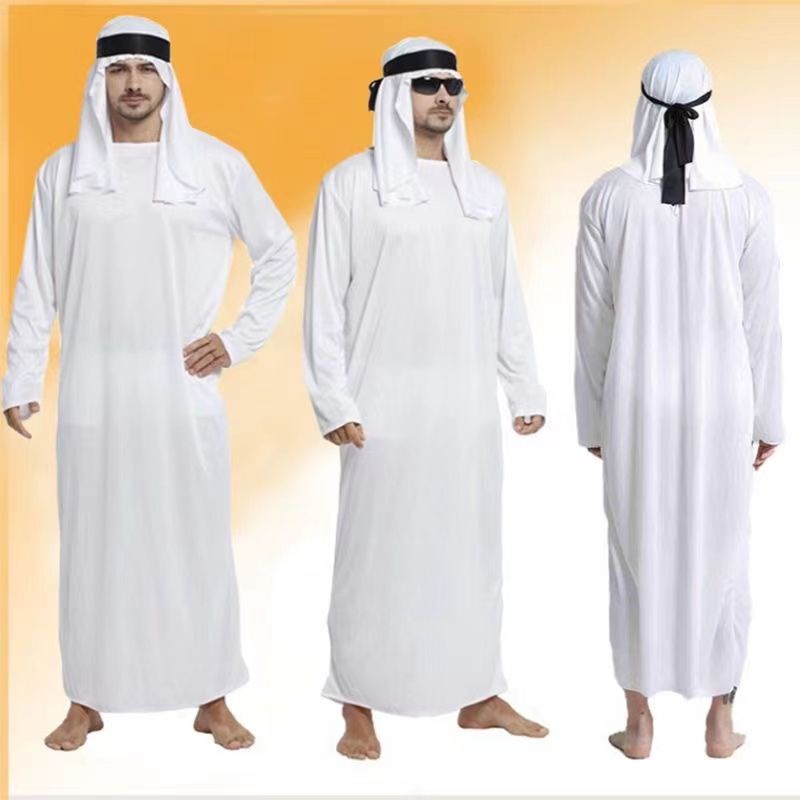 Halloween adult men's cosplay performance costume Dubai Arab Prince ...