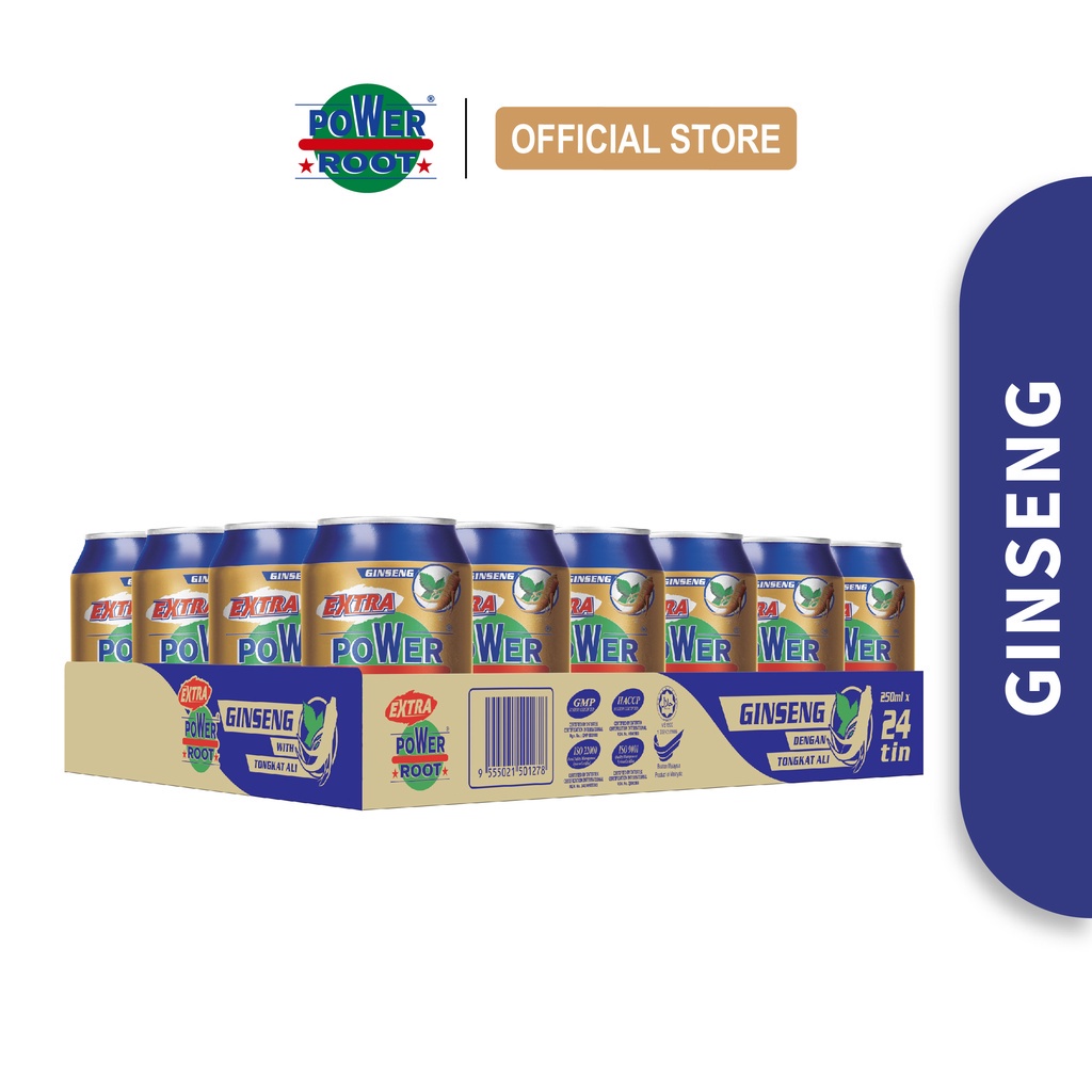 Power Root Ginseng Tongkat Ali (250ml X 24 Cans) | Shopee Malaysia