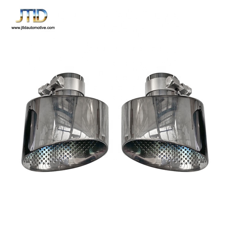 performance exhaust system exhaust pipe tip black color coated for Audi ...