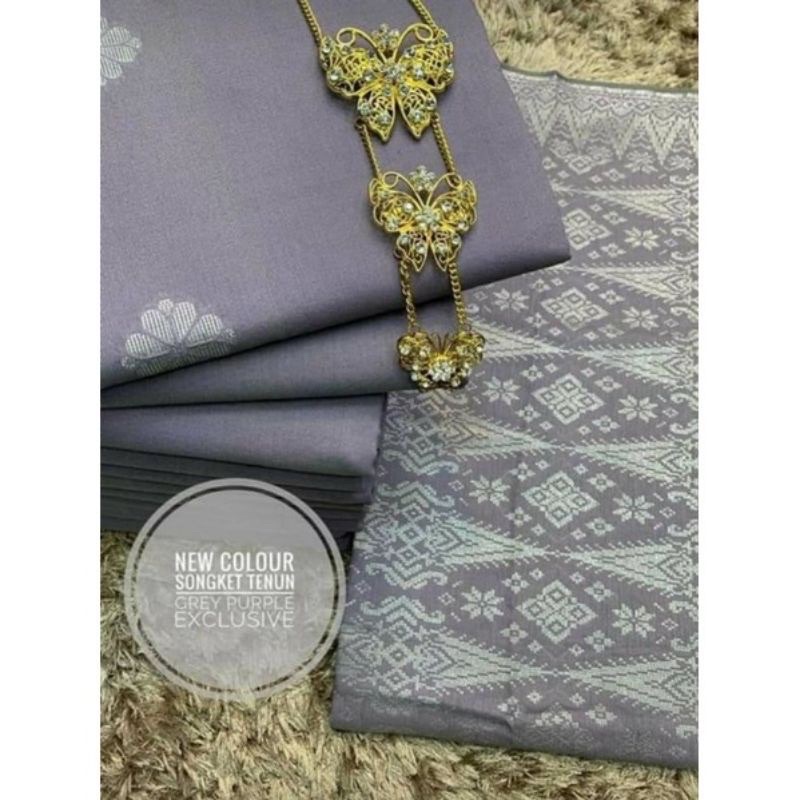 Songket Bunga Tabur, Kain Songket Meter, Songket Tenun, Songket Tabur ...