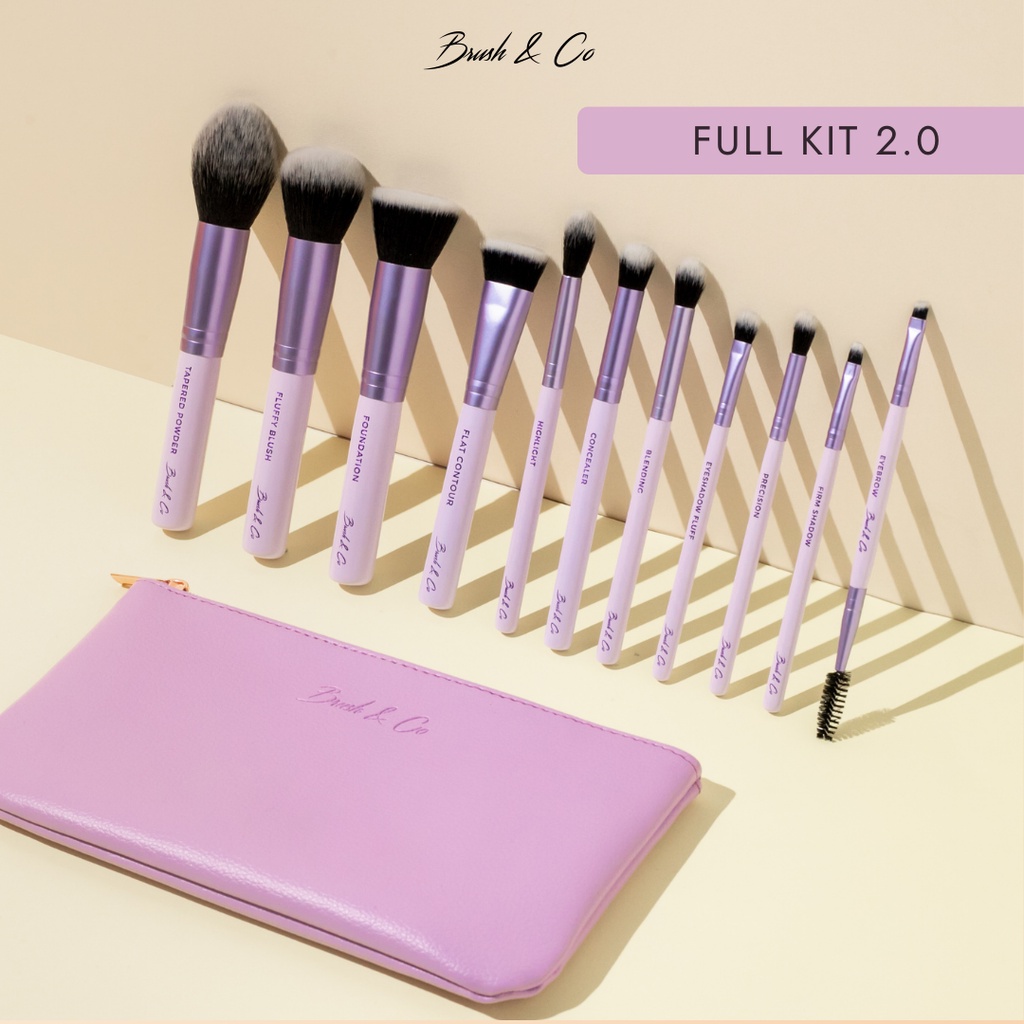 BEST-SELLER! Brush & Co - Lilac Luxe Full Kit 2.0 | Lilac Makeup Brush ...