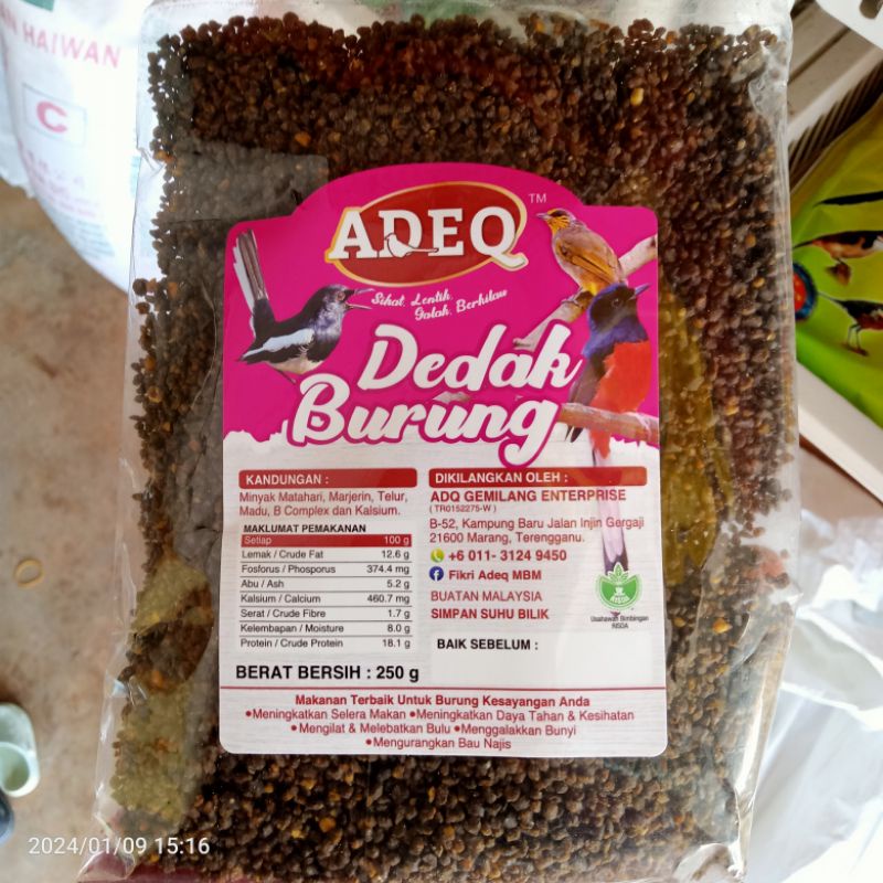 Dedak burung ADEQ Makanan Burung | Shopee Malaysia