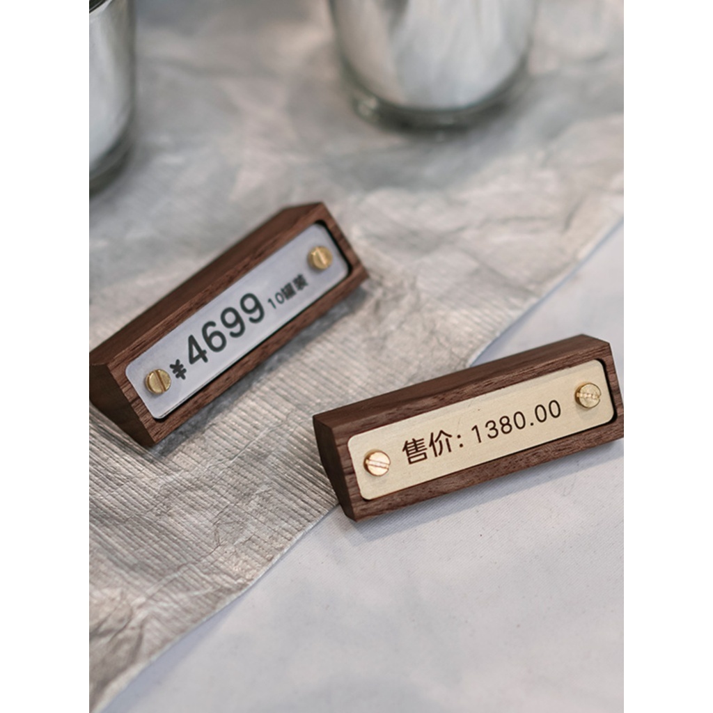High-end Price Tag Customized logo Brass Commodity Price Product Tag ...