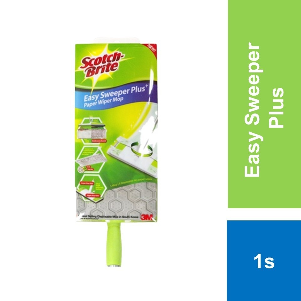 3M Scotch Brite Easy Sweeper Plus + Paper Wiper Mop 1s | Shopee Malaysia