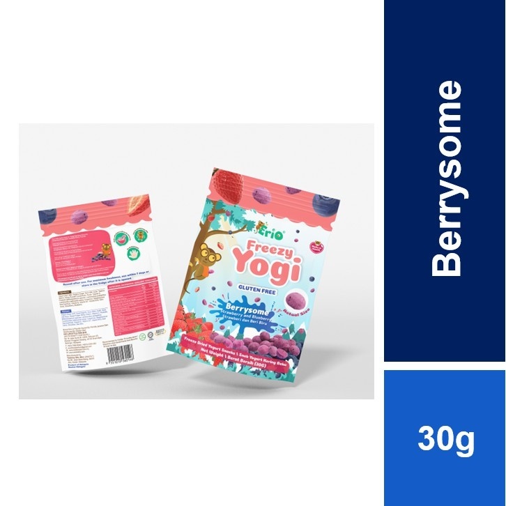 Erio Freezy Yogi Freeze-dried Yogurt Snacks Berrysome 30g | Shopee Malaysia