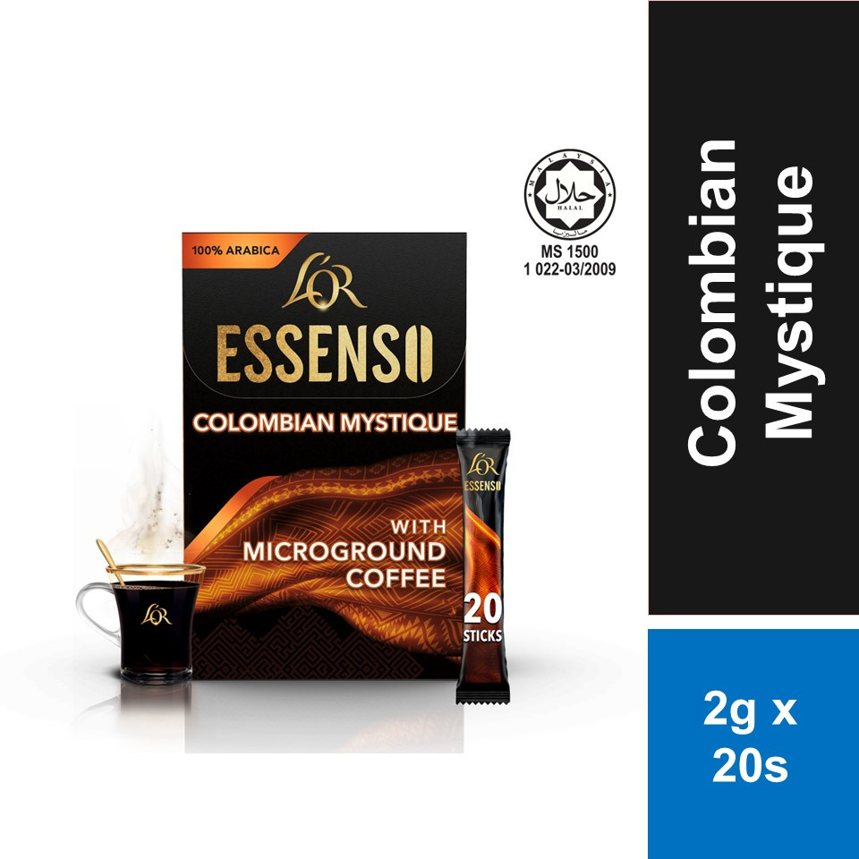 L'OR ESSENSO Colombian Mystique with Microground Instant Pure Coffee 2g ...