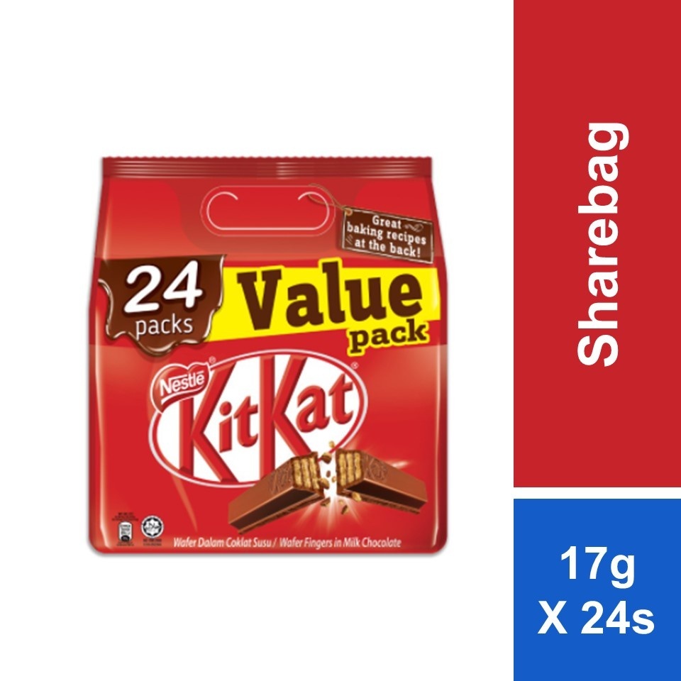Nestle KITKAT Sharebag 24s x 17g | Shopee Malaysia