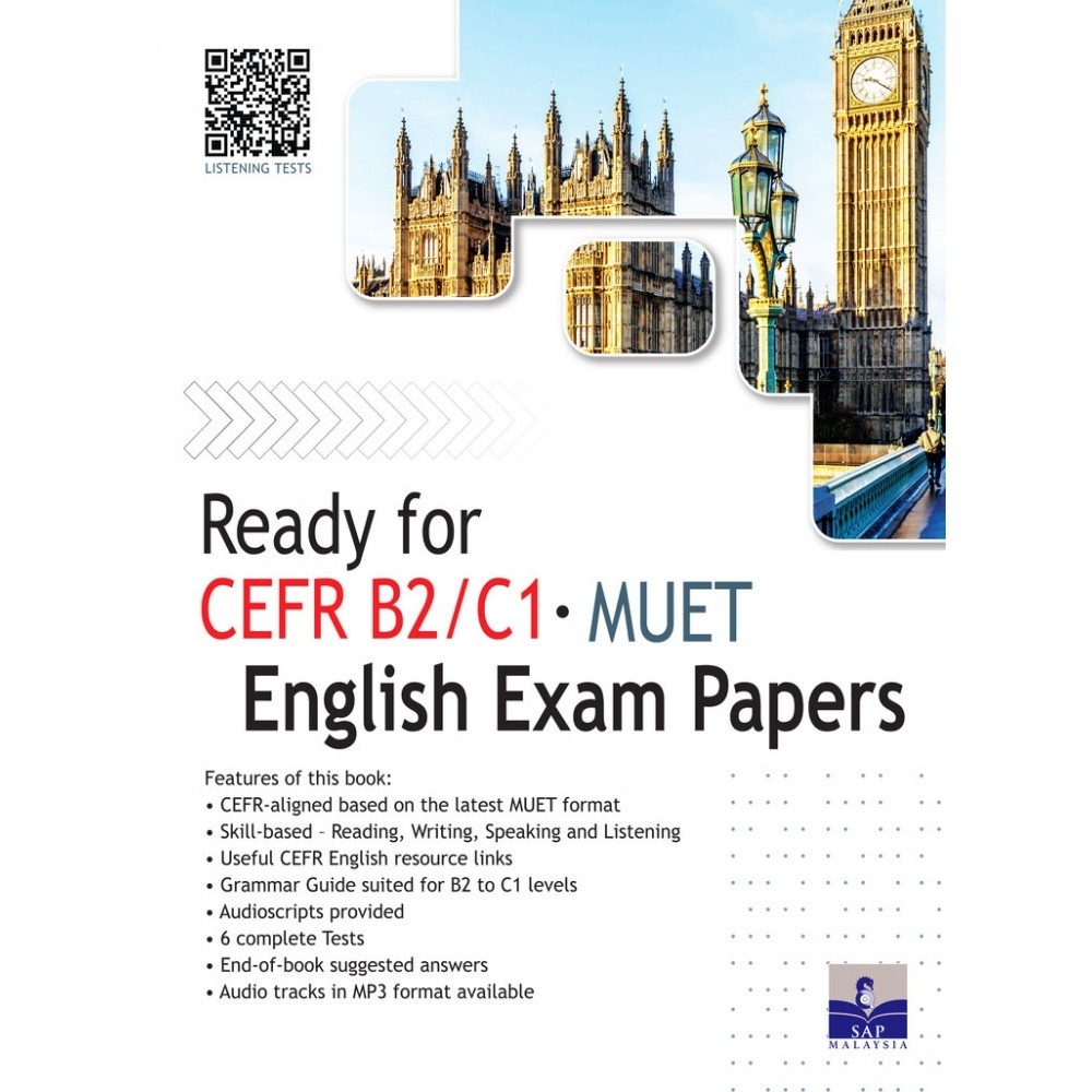 SAP 2024: Ready For CEFR English Exam Papers: B2/C1 MUET 9789673217847 ...