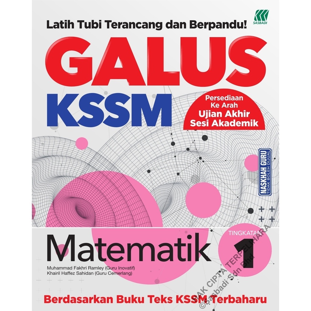 Sasbadi 2024: Galus: Matematik Tingkatan 1 ( Edisi Murid ) GA24MMA1 ...