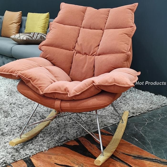 Light luxury rocking chair recliner adult rocking chair Nordic balcony ...