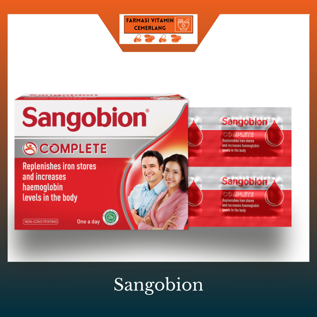 Sangobion Complete Iron Supplement (7 strip x 4 caps) EXP 10/2025 ...
