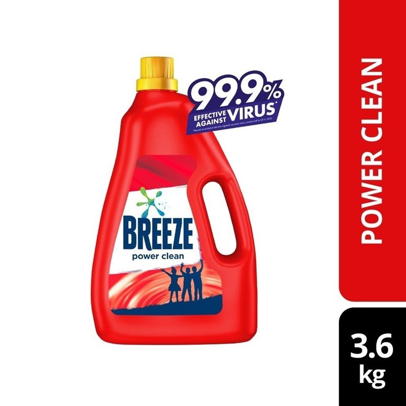 Breeze Detergent Liquid Power Clean 3.6kg Shopee Malaysia