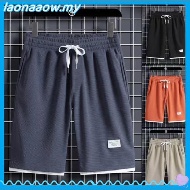 7 Colors M-5XL Short Pants Men Plus Size Baggy Loose Slack Five Points ...