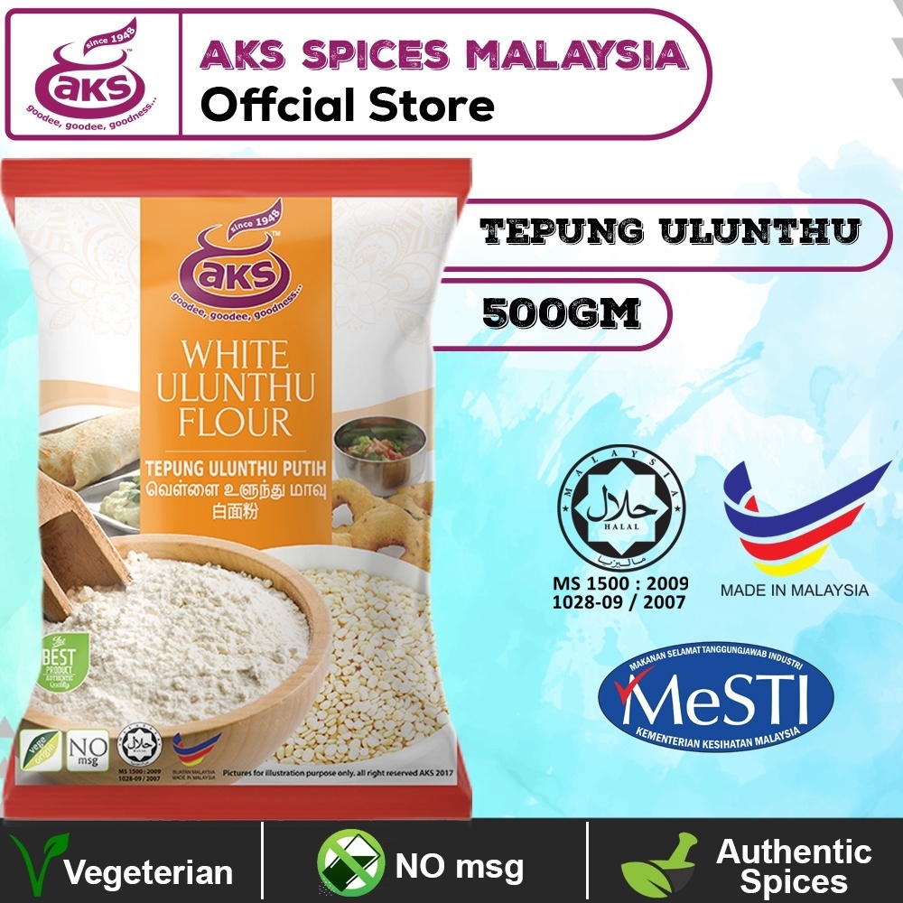 Tepung Ulunthu Putih | White Ulunthu Flour [500G] - AKS | Shopee Malaysia