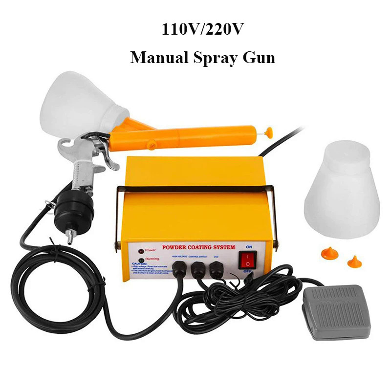 110V/220V Portable Manual Spray Gun Electrostatic Spray Powder Coating ...