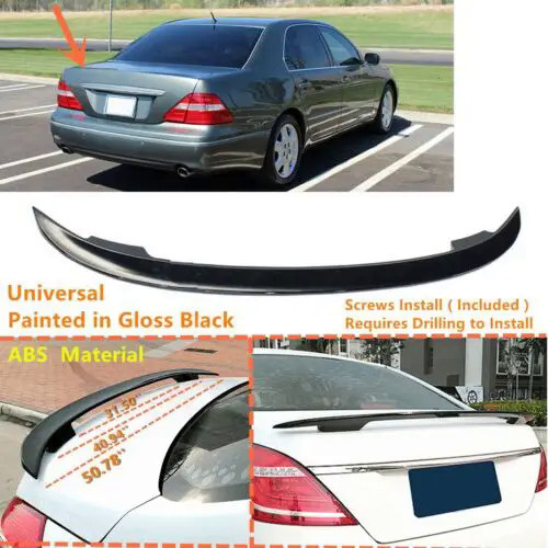 Fit For 01-2006 Lexus LS LS430 ABS Plastics Spoiler Universal Trunk ...